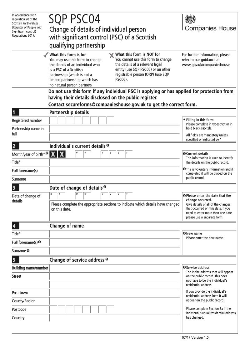 SQP PSC04 Change of details of individual person with significant ...